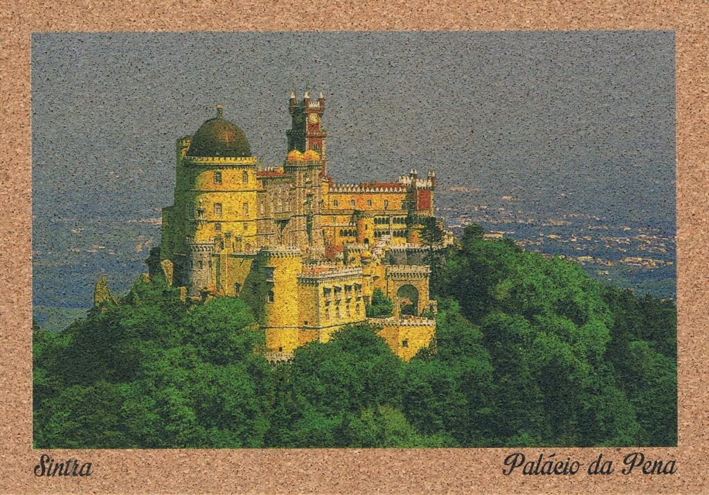Postcard of Sintra, made with Cork.